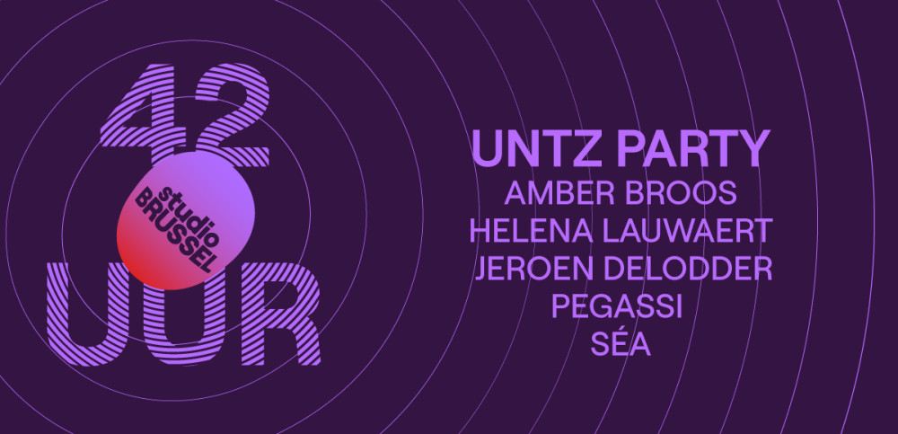 UNTZ party: Pegassi, Amber Broos, Helena Lauwaert, Séa & Jeroen Delodder - Program - Trix Antwerp